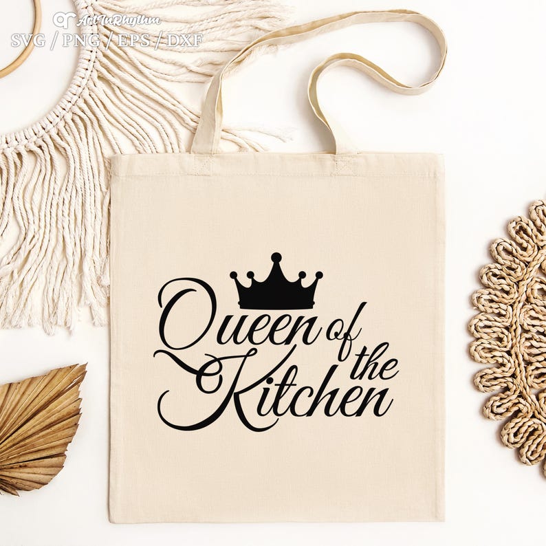 Kitchen Svg, Queen of the Kitchen Svg, Cooking Apron Svg, Queen Svg ...
