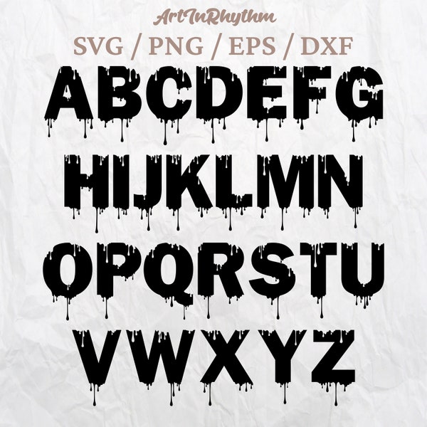Dripping Letters - Etsy