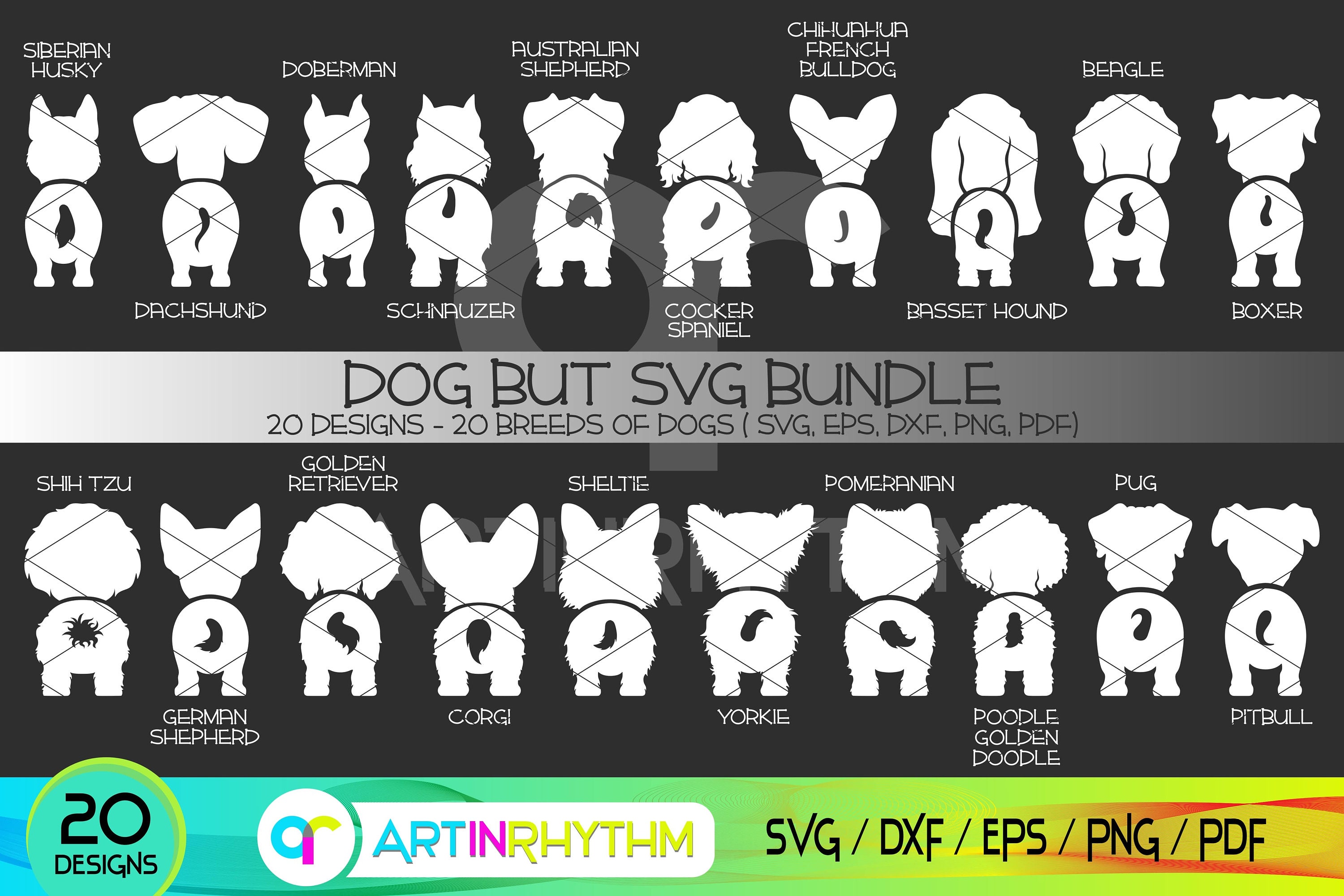 Dog Butt Svg Bundle Dog Svg Bundle Dog Butt Svg Dogs Svg | Etsy UK