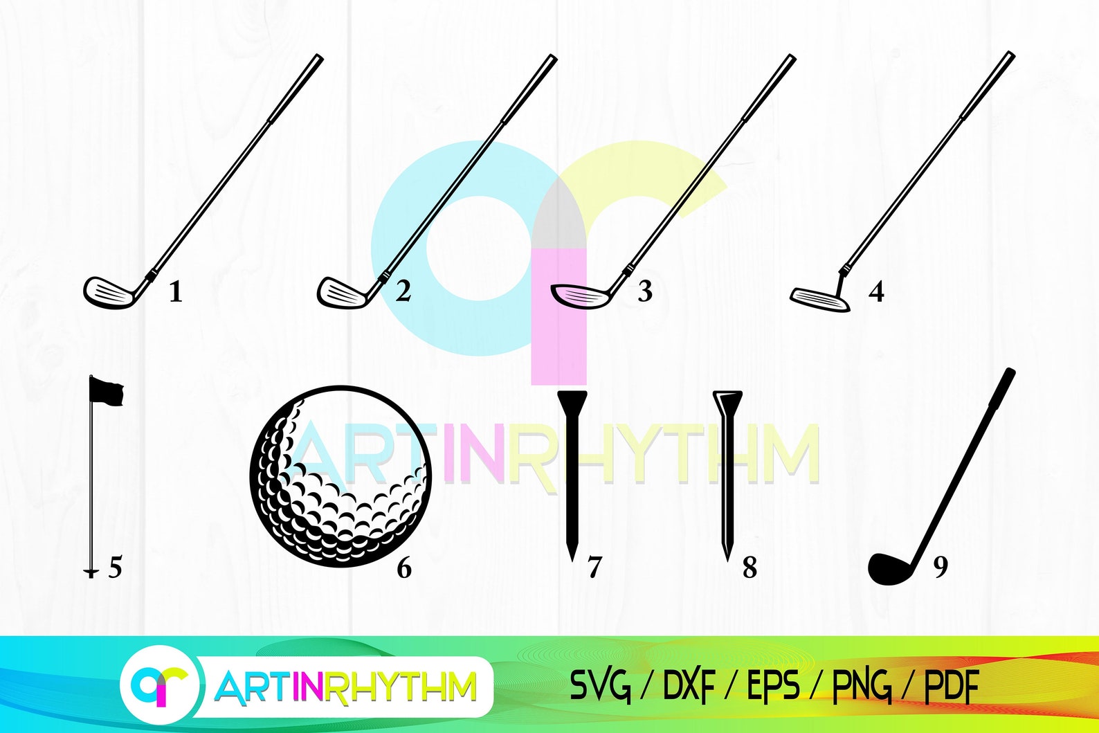 Golf Svg Golf Svg Bundle Golf Club Svg Golf Ball Svg | Etsy