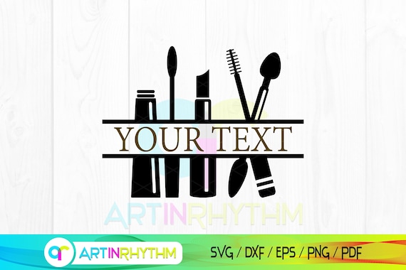 Makeup Monogram Svg Beauty Salon Svg Makeup Svg Lipstick - Etsy