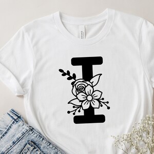 Letter I Svg Floral Letter I Alphabet Svg Letter Svg - Etsy
