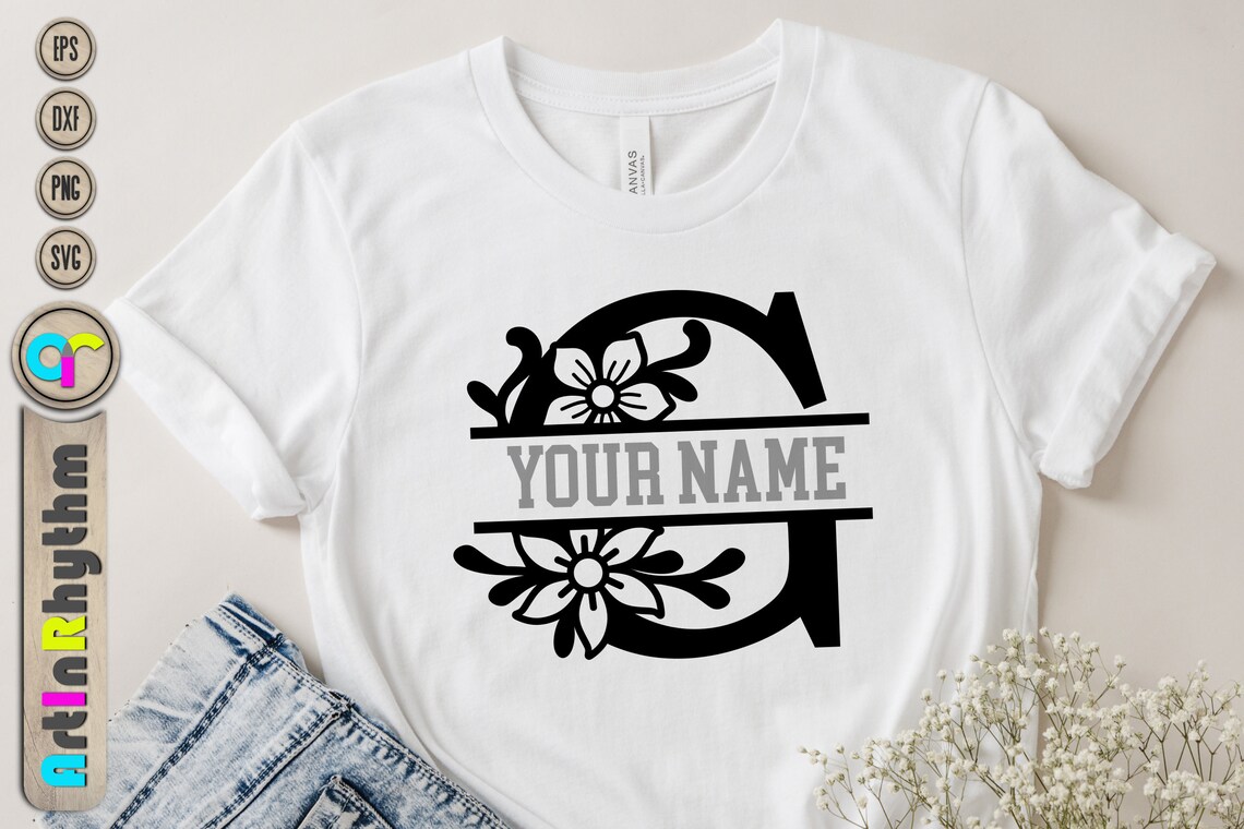 Split Letter G Monogram Svg Letter G Monogram Svg Floral - Etsy
