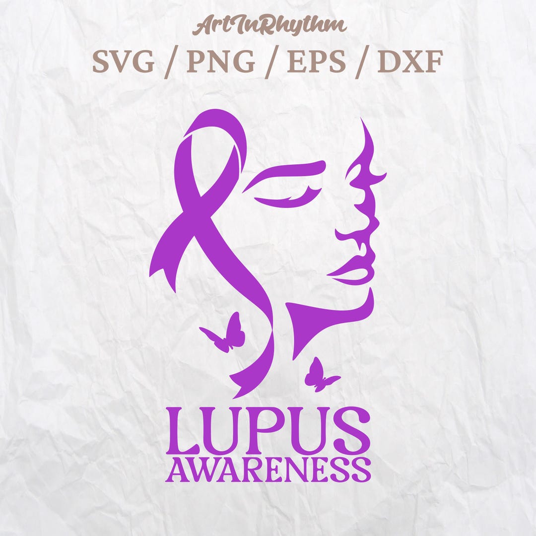 Lupus Awareness Svg, Lupus Fighter Svg, Lupus Warrior Svg, Lupus Purple ...
