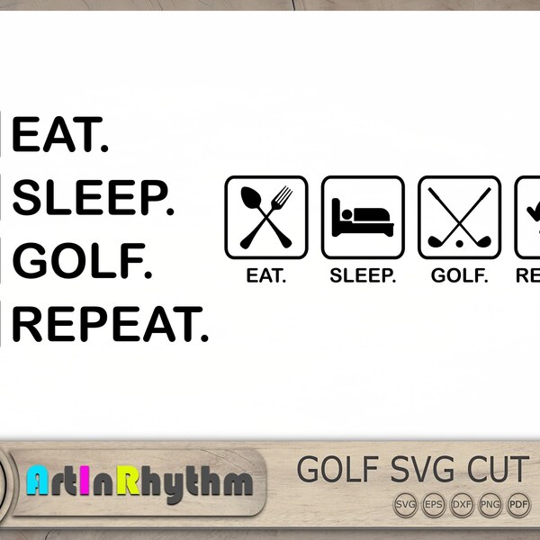 Eat Sleep Golf - Etsy
