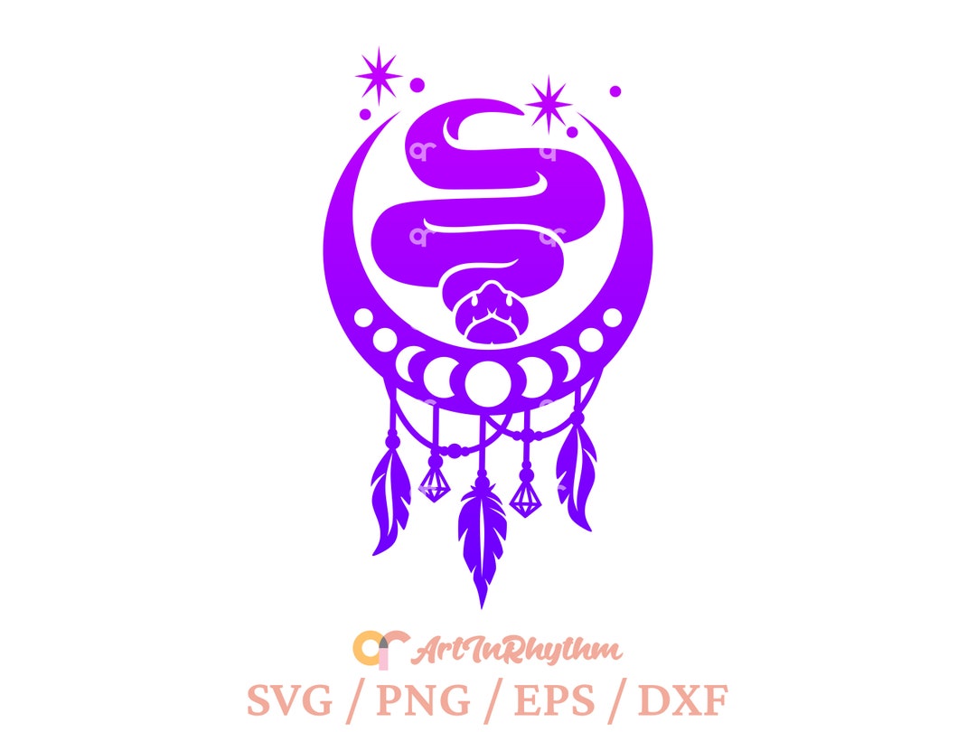 Celestial Snake Svg, Celestial Svg, Mystical Snake Svg, Magical Snake ...