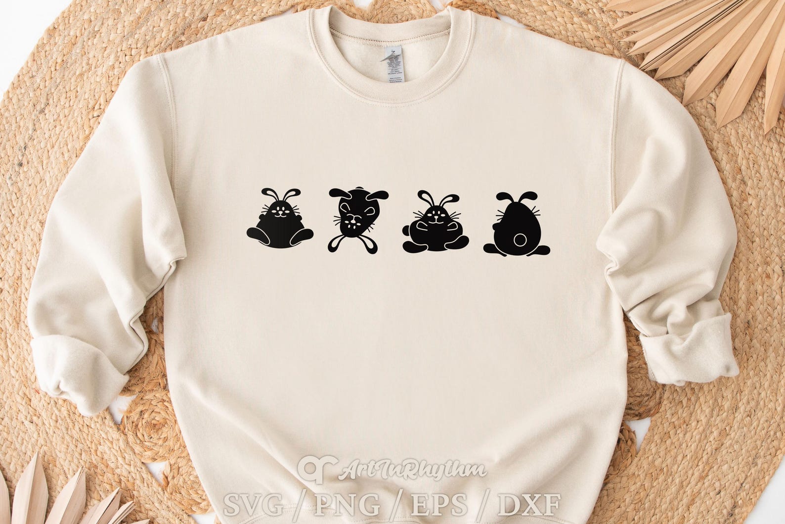 Rabbits Svg, Easter Bunnies Svg, Easter Svg Bundle, Easter Svg, Easter ...