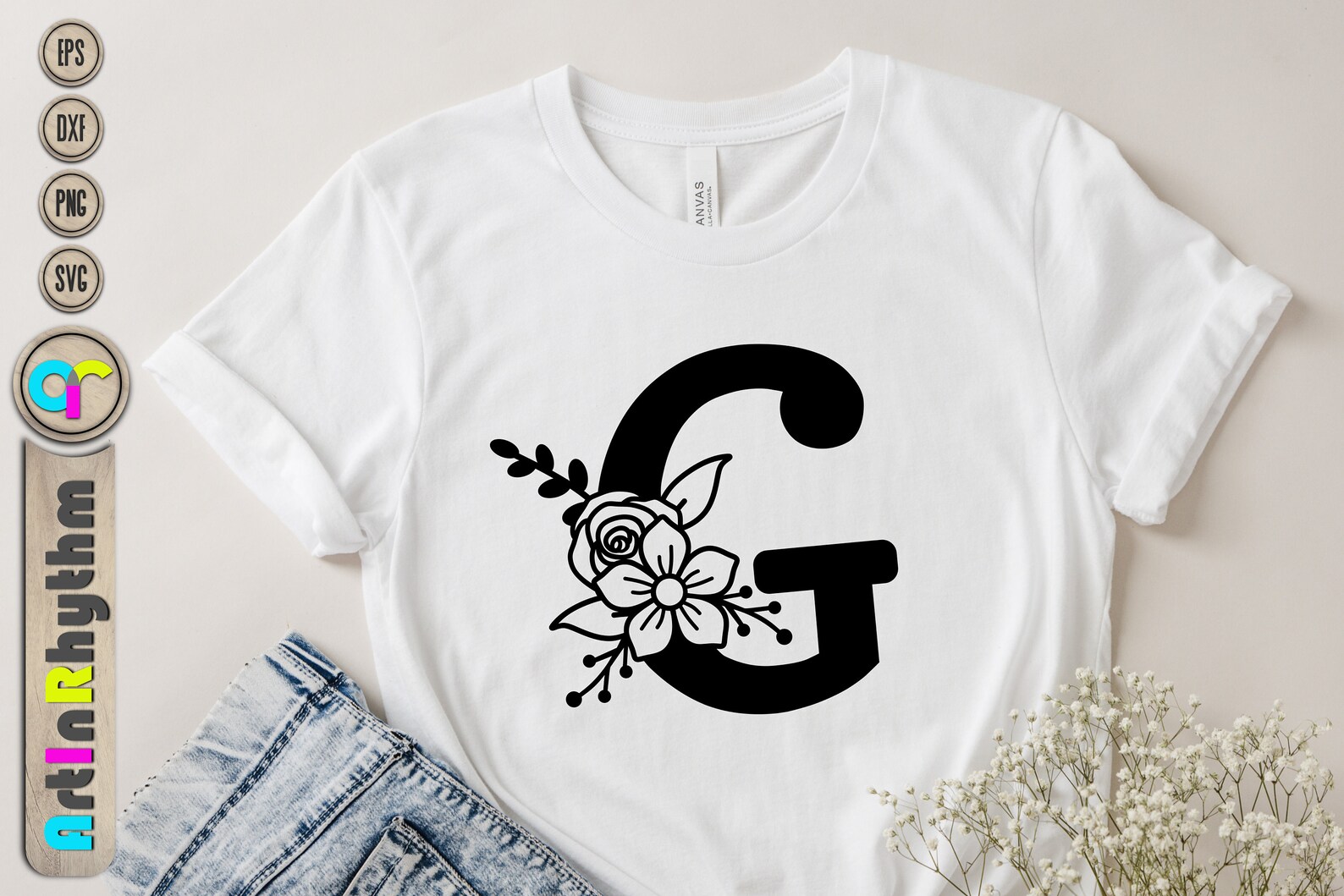 Letter G Svg Floral Letter G Alphabet Svg Letter Svg - Etsy