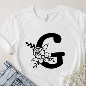 Letter G Svg Floral Letter G Alphabet Svg Letter Svg | Etsy