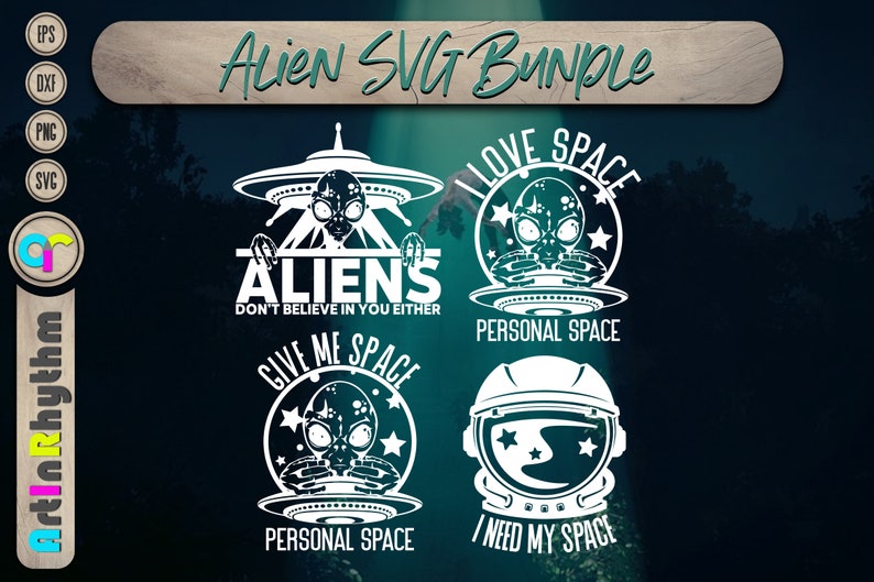 Alien Svg Bundle Astronaut Svg Bundle UFO Svg Alien Quotes - Etsy