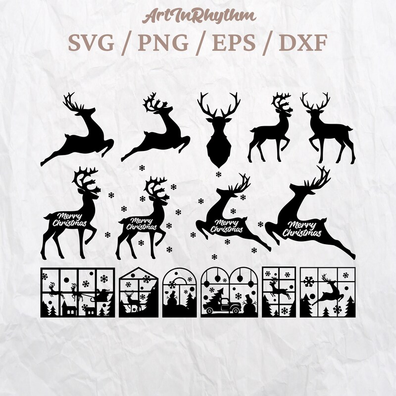 Christmas Deer - Etsy