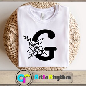 Letter G Svg Floral Letter G Alphabet Svg Letter Svg - Etsy