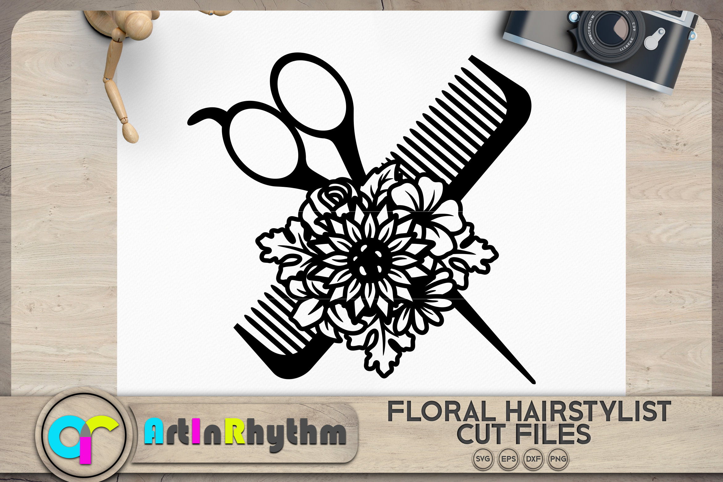 X Scissor And Comb Clip Art