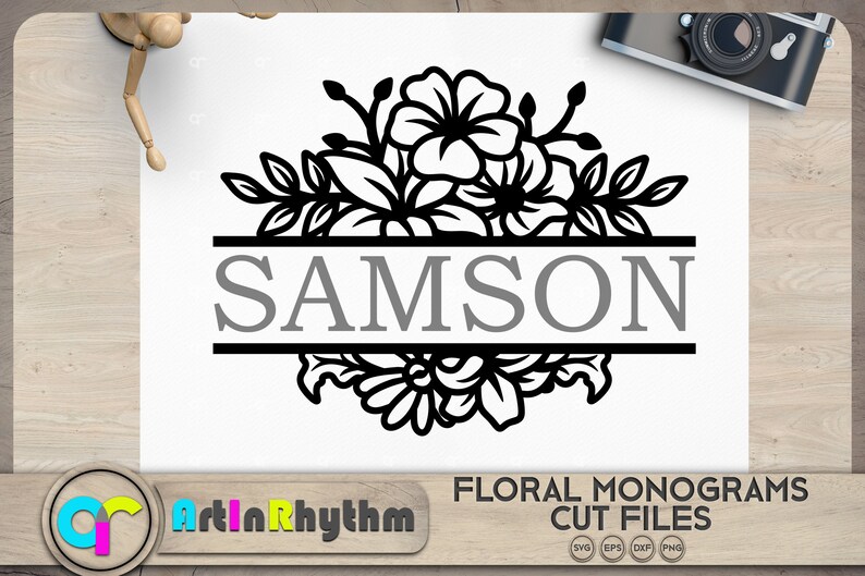 Floral Family Monogram Svg Monogram Svg Family Name Svg - Etsy
