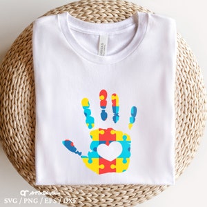 Autism Svg, Autism Handprint Svg, Autism Awareness Svg, April Svg ...