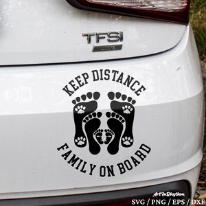 Family on Board, Family on Board Svg, Family on Board Cut File, Car ...