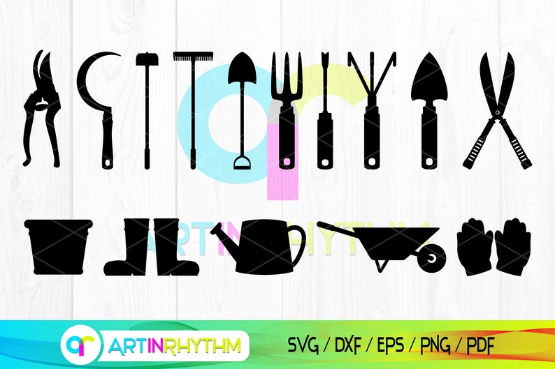 Gardening Tools Svg Garden Svg Gardening Svg Gardening - Etsy