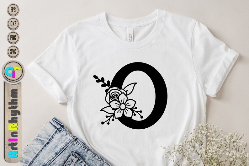 Letter O Svg Floral Letter O Alphabet Svg Letter Svg - Etsy