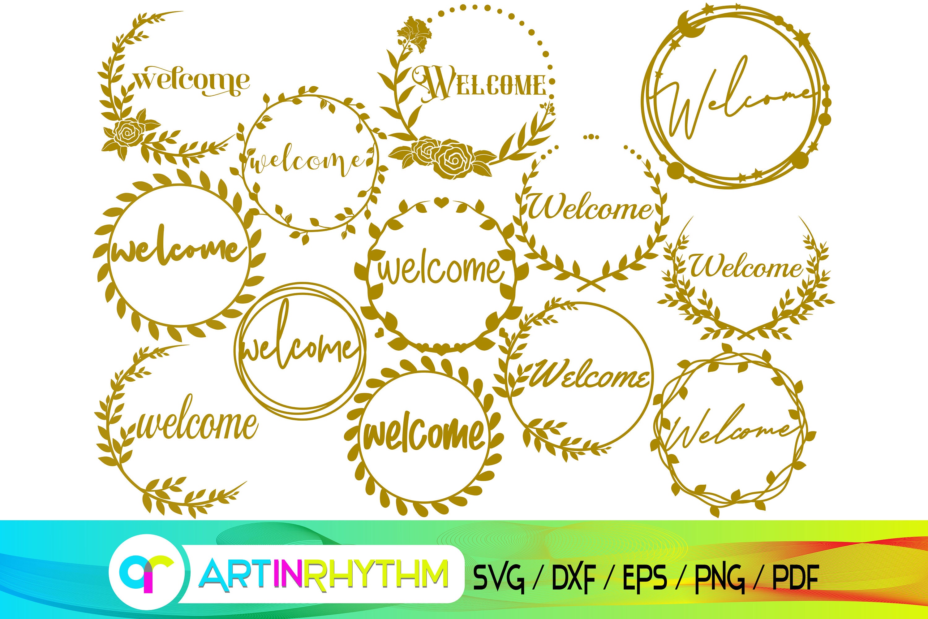 Welcome welcome svg welcome svg bundle welcome svg files | Etsy