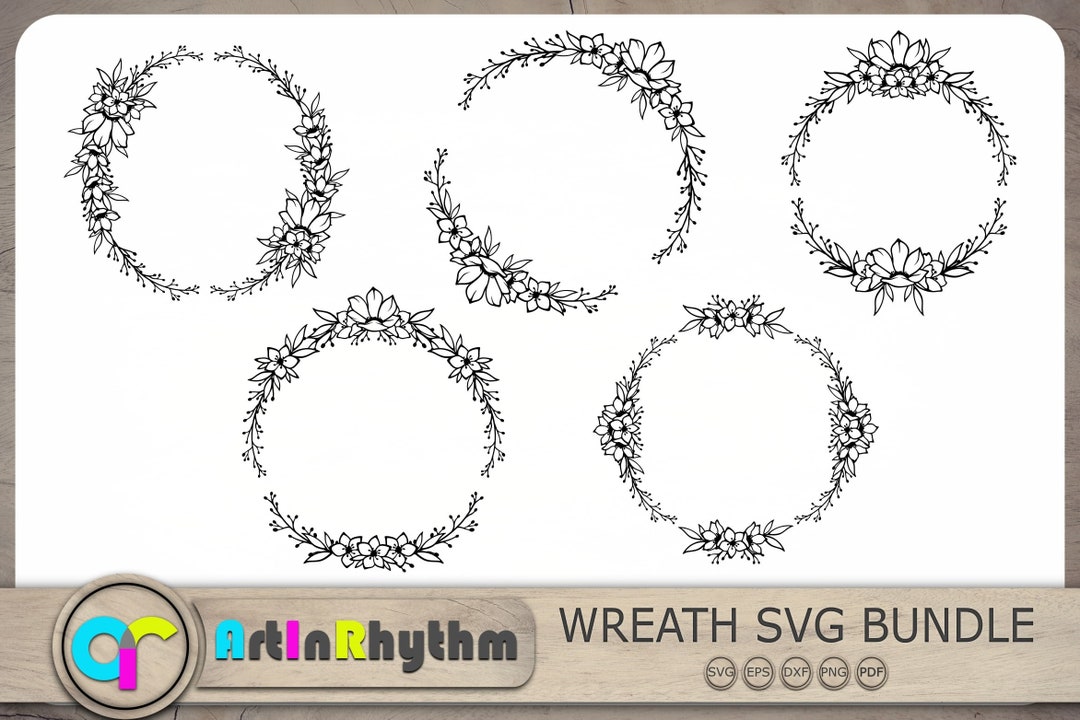 Circle Frame Svg Circle Frame Svg Bundle Circle Svg Wreath - Etsy