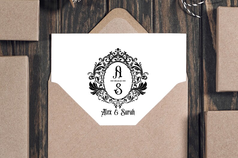 Personalize Wedding Royal Monogram Logo, Premium Elegant Victorian ...
