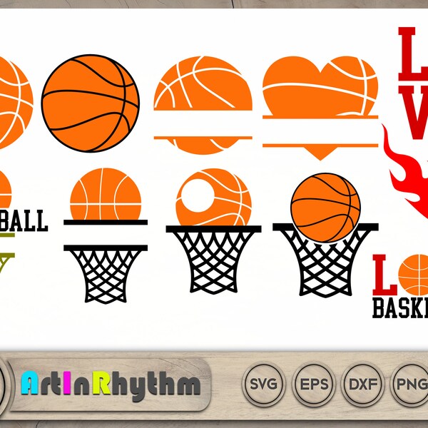 Split Basketball Svg - Etsy
