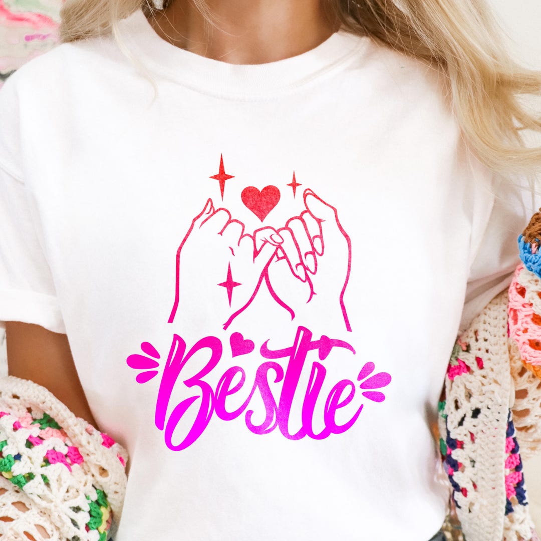 Best Friend Pinky Promise Svg, Pinky Promise Svg, Bestie Svg, Girl Best ...