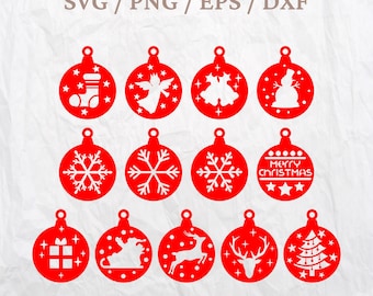 Christmas Ball Svg - Etsy