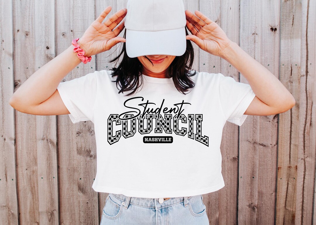 Checkered Student Council Shirt Svg, Custom School Student Council ...