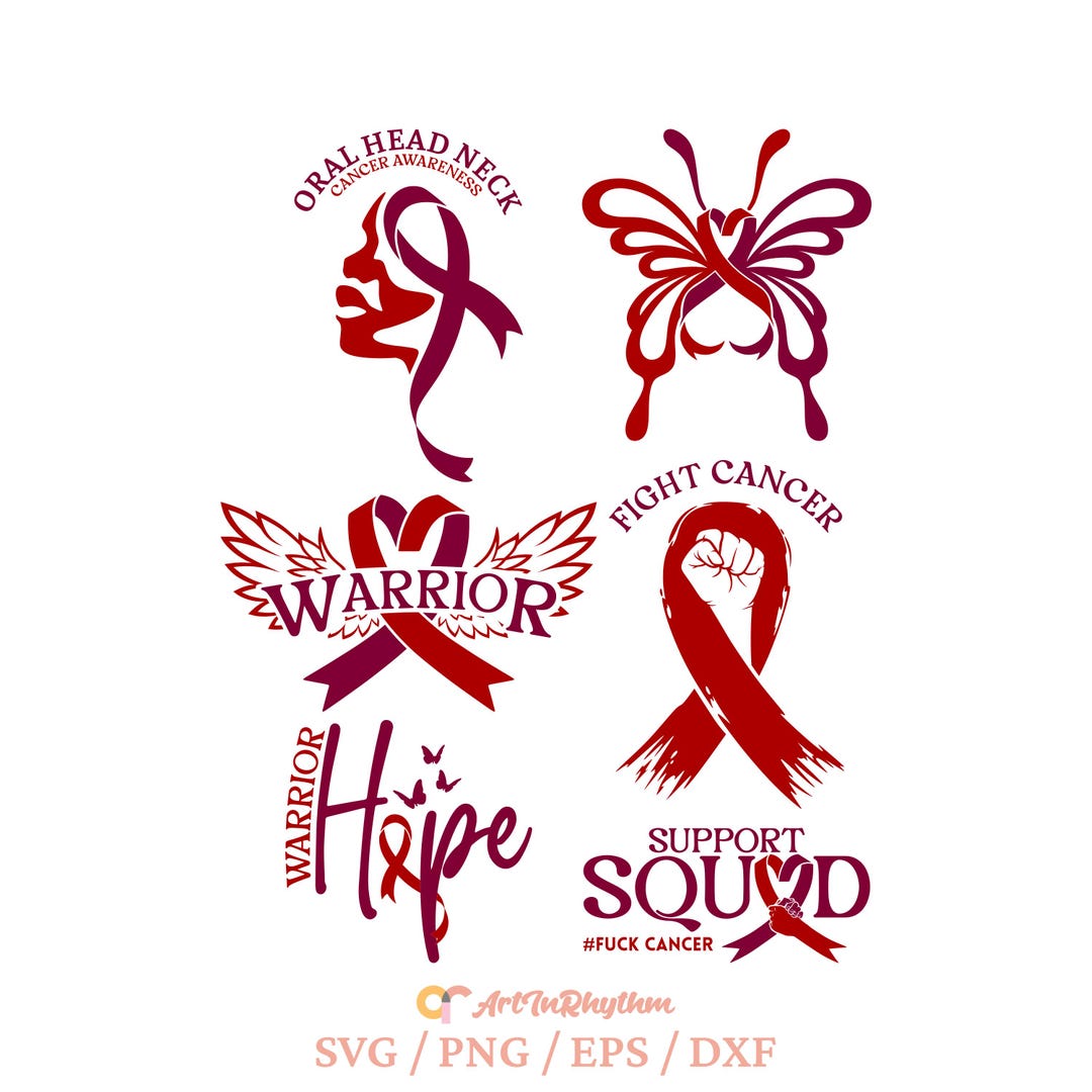 Head and Neck Cancer Svg, Oral Cancer Svg, Oral and Pharyngeal Cancer ...