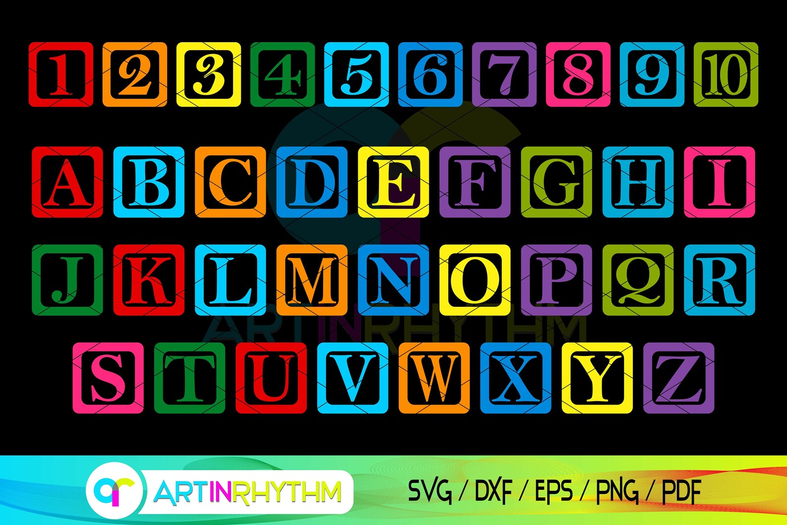 Alphabet Blocks Svg Baby Block Letters Svg Block Numbers - Etsy