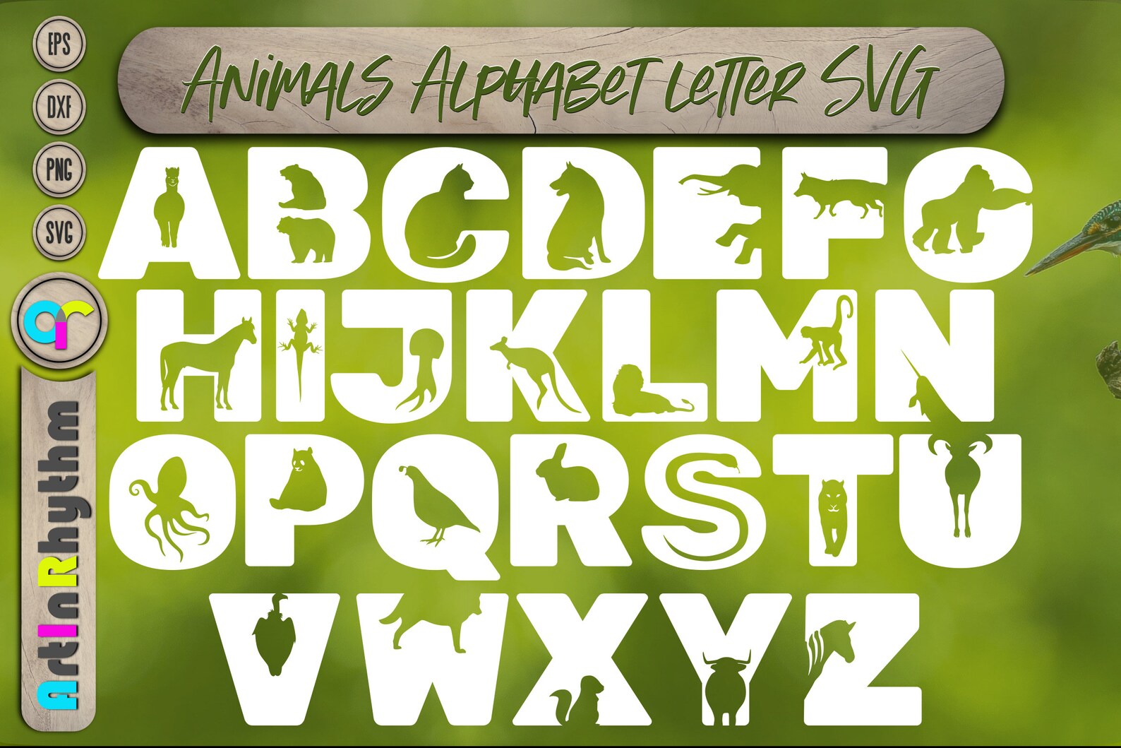 Animals Alphabets Svg Bundle Kids Complete Alphabets A-Z - Etsy