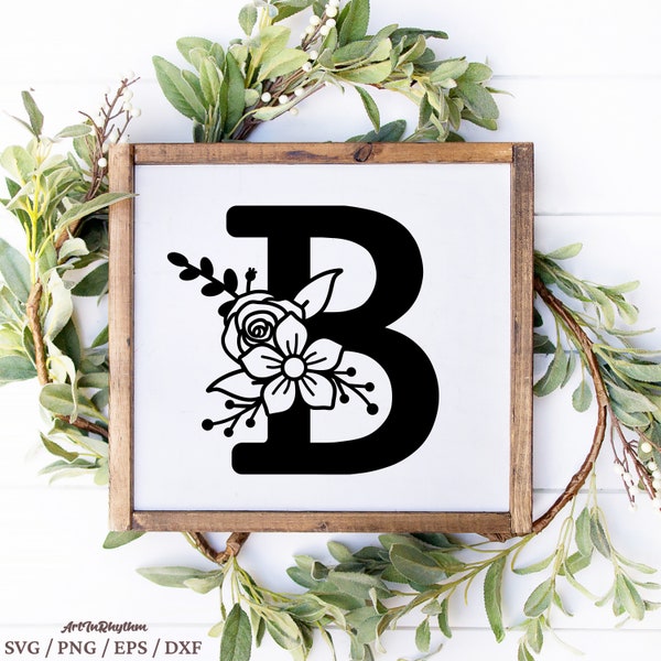 B Split Letter Monogram - Etsy