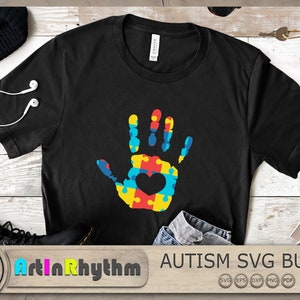 Autism Hand Print Svg, Autism Awareness Svg, Autism Svg, April Svg ...