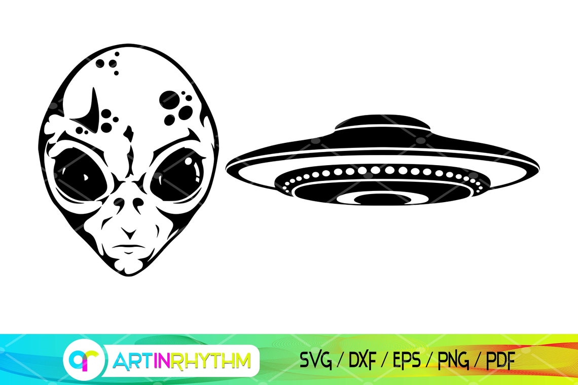Alien head svg Alien head vector Alien head clipart | Etsy