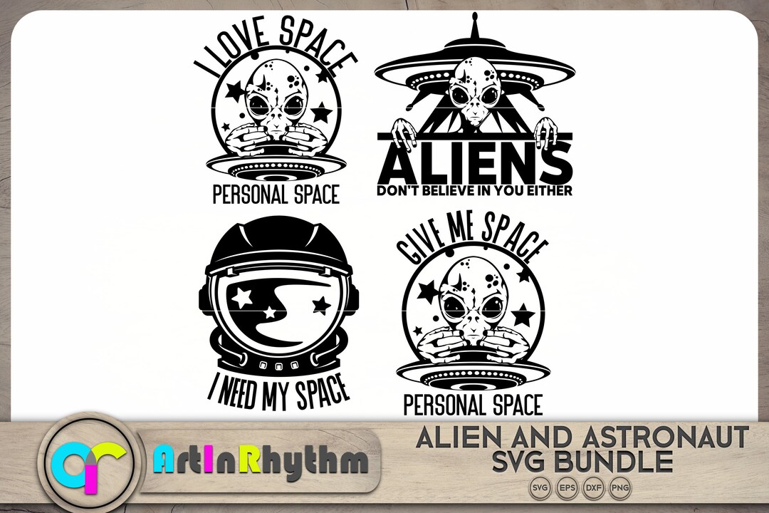 Alien Svg Bundle Astronaut Svg Bundle UFO Svg Alien Quotes - Etsy