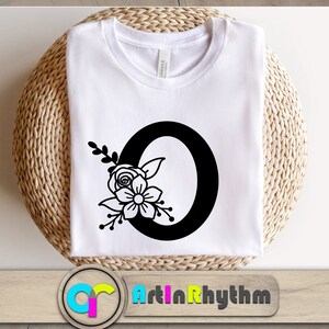 Letter O Svg Floral Letter O Alphabet Svg Letter Svg - Etsy