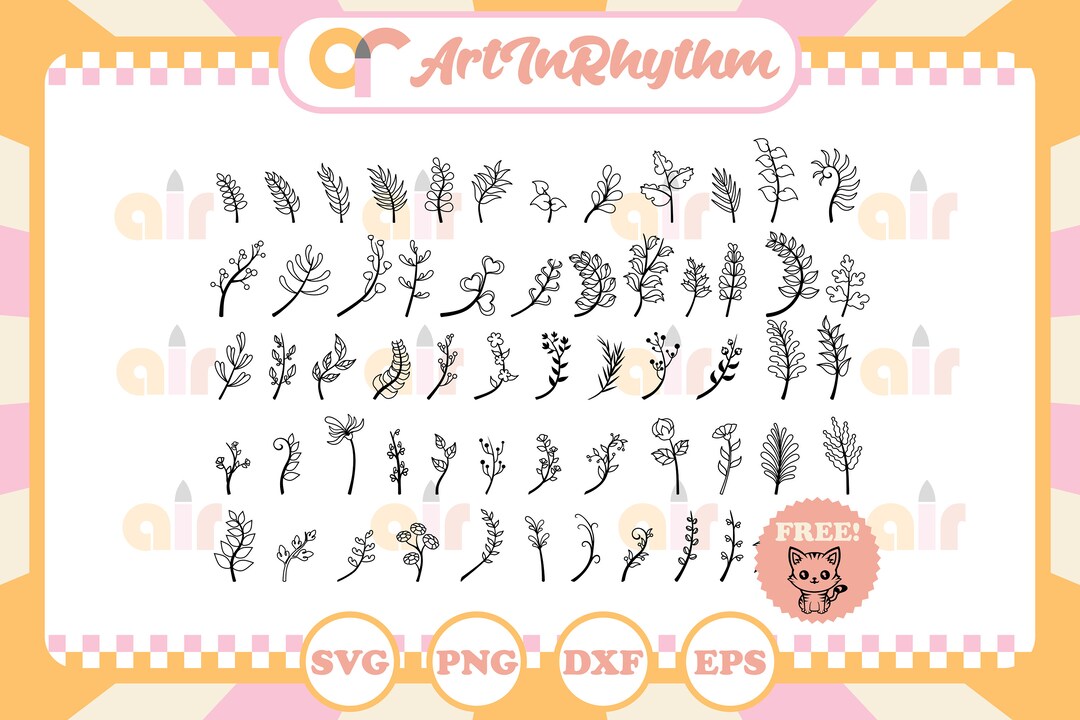 Leaves Svg Leaves Svg Bundle Leaf Svg Plants Svg Branches - Etsy
