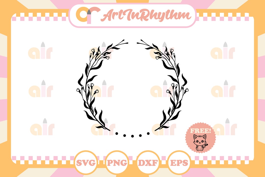 Floral Wreath Svg Wreath Svg Wreath Svg File Wreath - Etsy Hong Kong