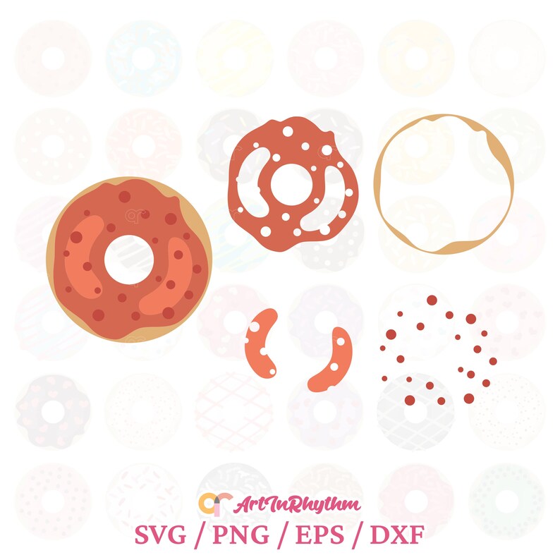 Donuts Svg, Donut Svg Bundle, Doughnuts Svg, Donut Clip Arts, Cute ...