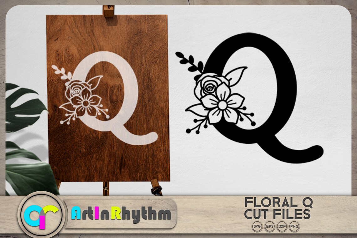 Letter Q Svg Floral Letter Q Alphabet Svg Letter Svg - Etsy