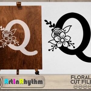 Letter Q Svg, Floral Letter Q, Alphabet Svg, Letter Svg, Letter ...