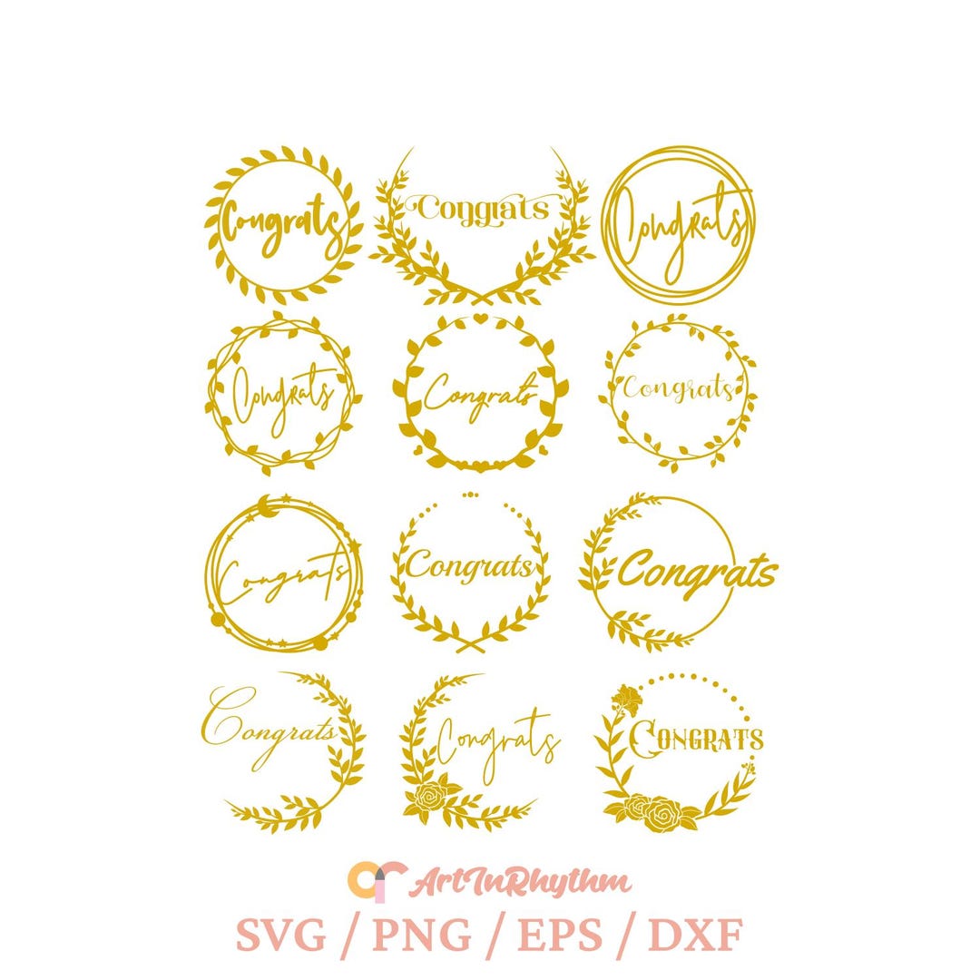 Congrats Svg Bundle, Congratulation Svg Bundle, Congratulation Svg ...