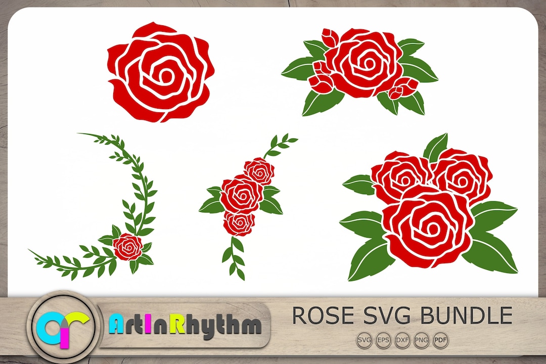Red Roses Svg Red Rose Svg Rose Svg Cut Files Roses Svg - Etsy UK