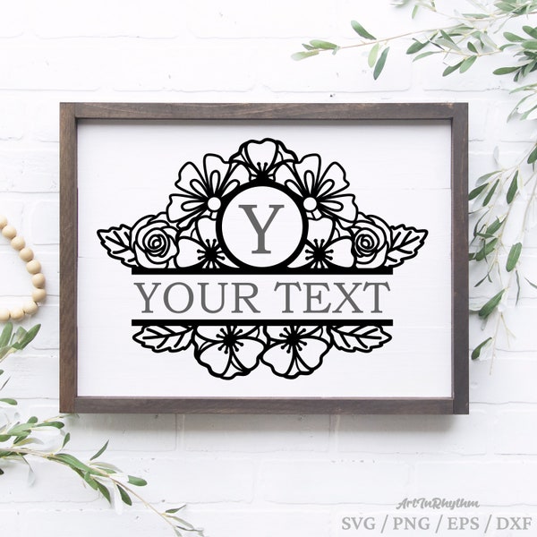 Last Name Framed - Etsy