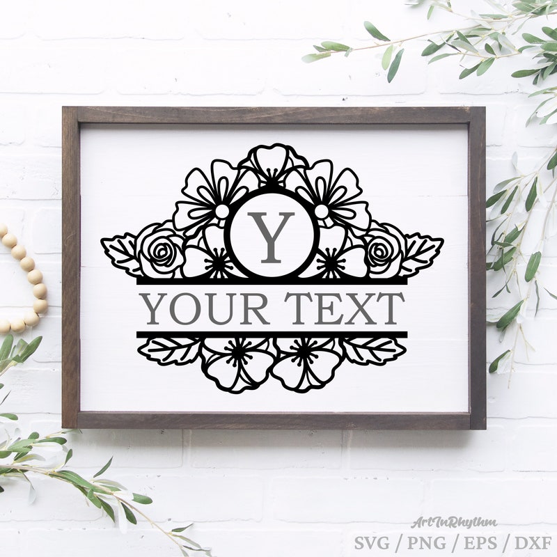 Last Name Framed - Etsy