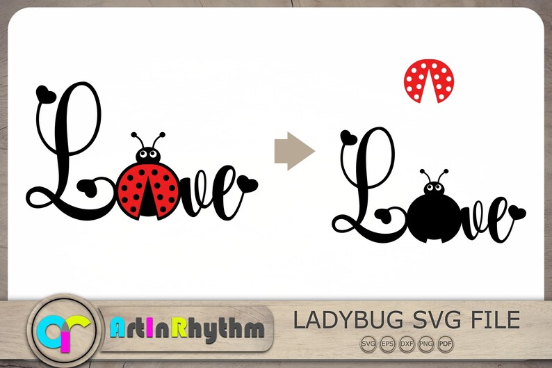 Love Bug Svg Love Svg Ladybug Svg Valentines Svg Ladybug - Etsy