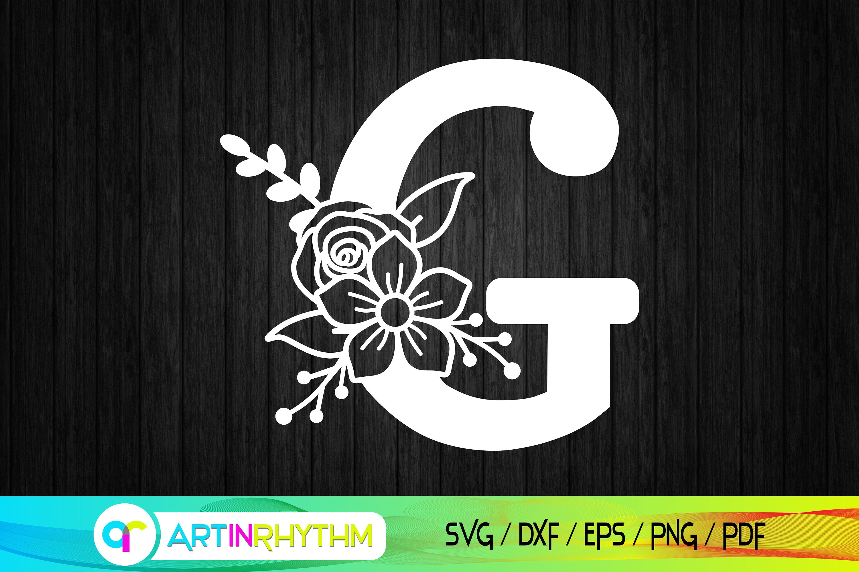 Letter G Svg Floral Letter G Alphabet Svg Letter Svg | Etsy Canada