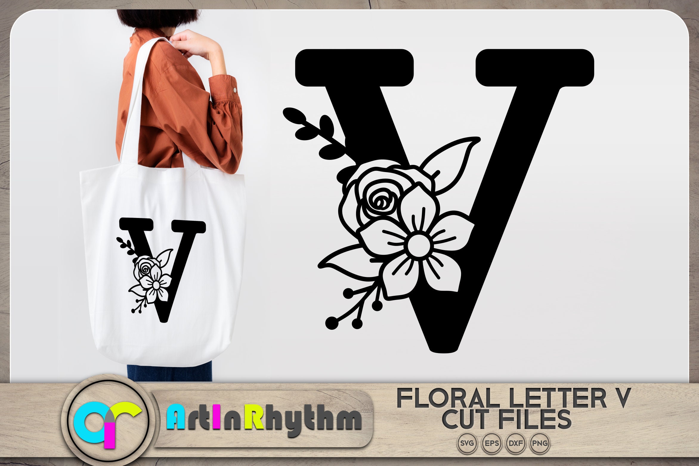 Letter V Svg Floral Letter V Alphabet Svg Letter Svg - Etsy Canada
