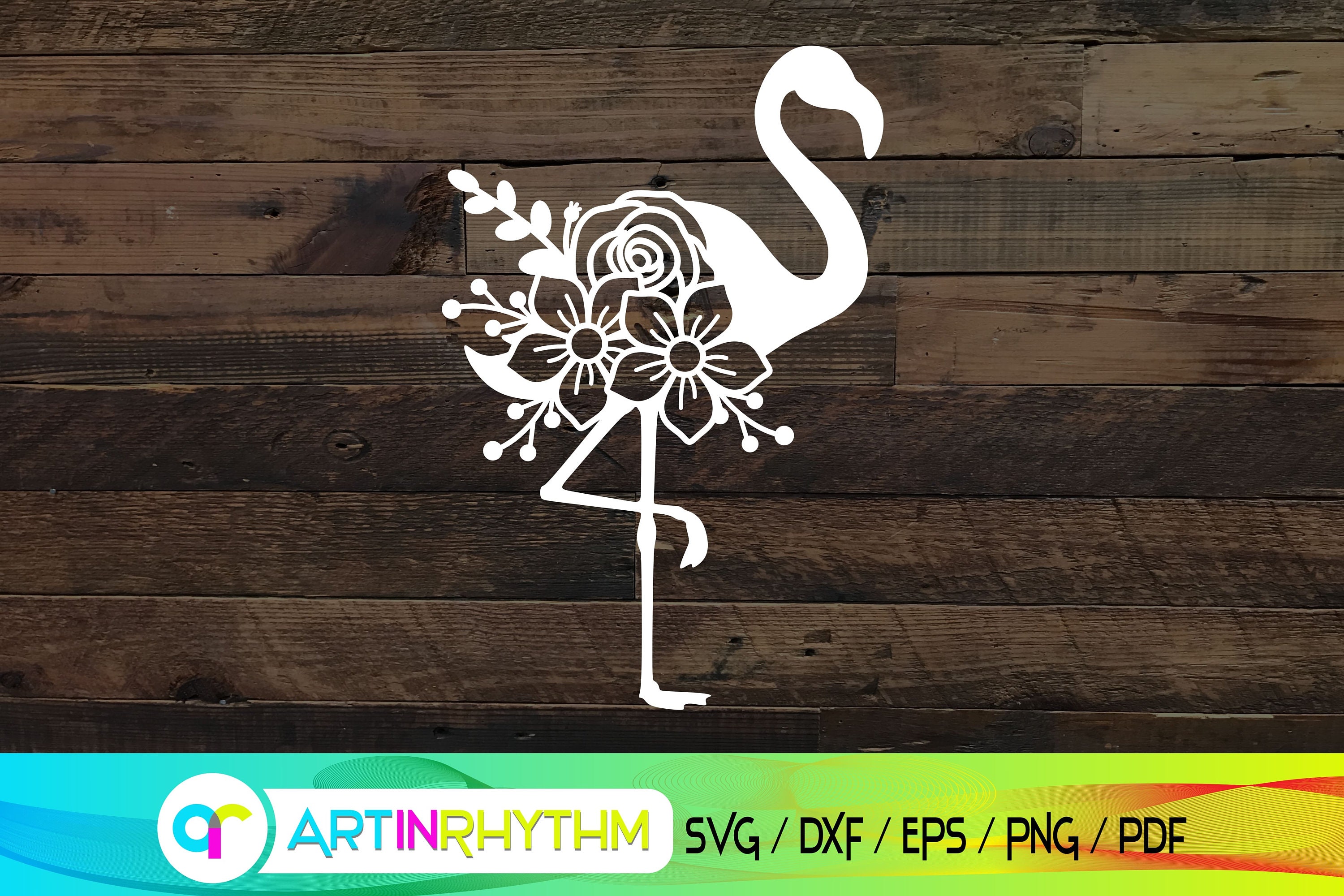 Flamingo flamingo svg flamingo cut files floral flamingo | Etsy